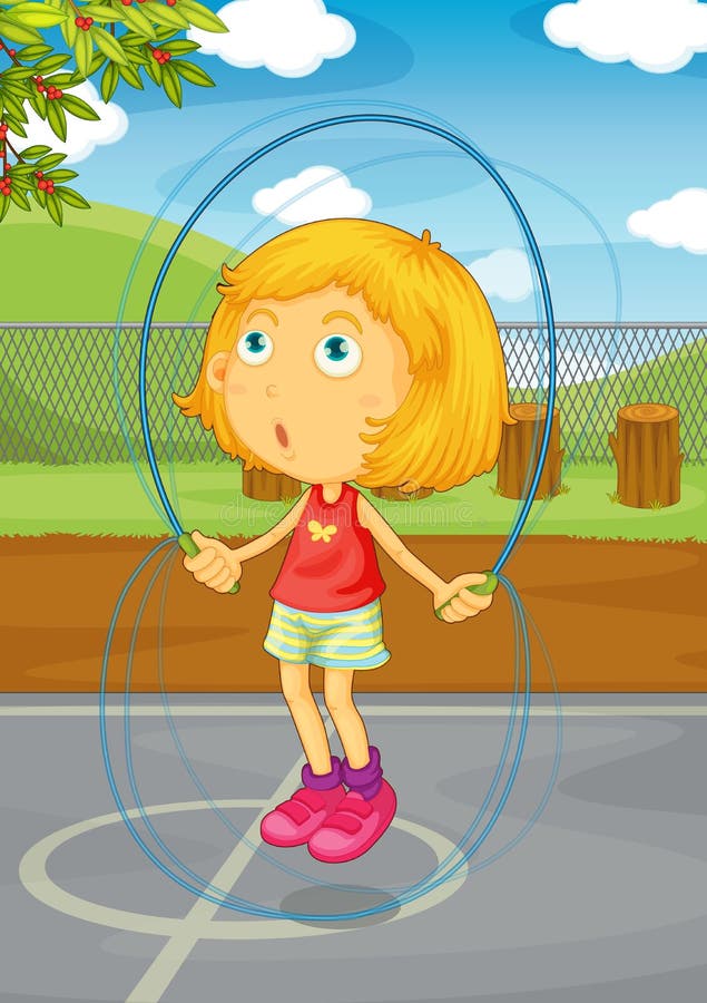 Girl Skipping Stock Illustrations – 1,839 Girl Skipping Stock ...