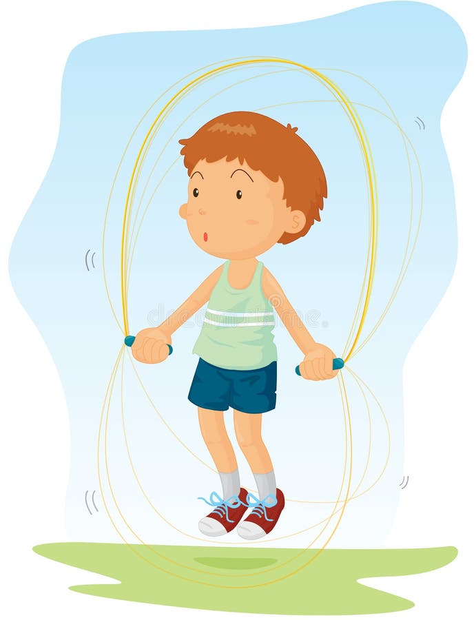 Skipping stock illustration. Illustration of graphic, vibrant - 8390998