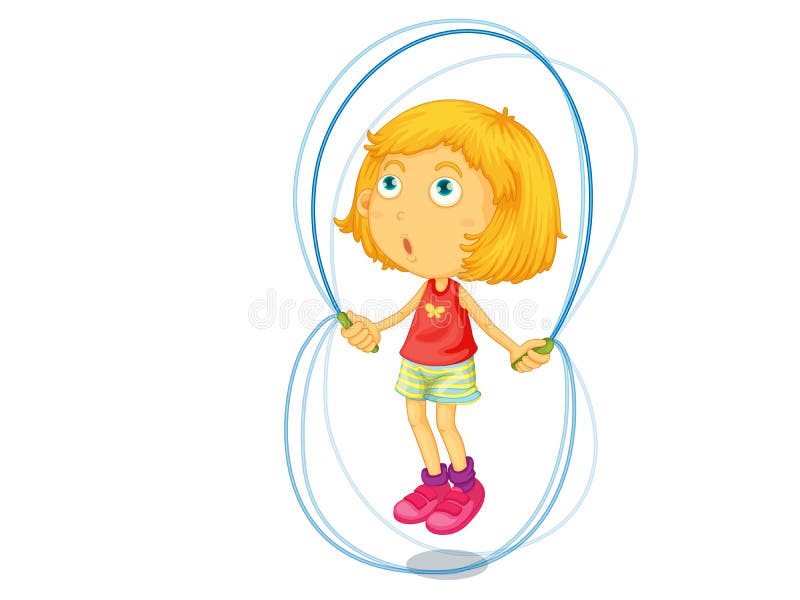 Girl Skipping Stock Illustrations – 1,800 Girl Skipping Stock ...