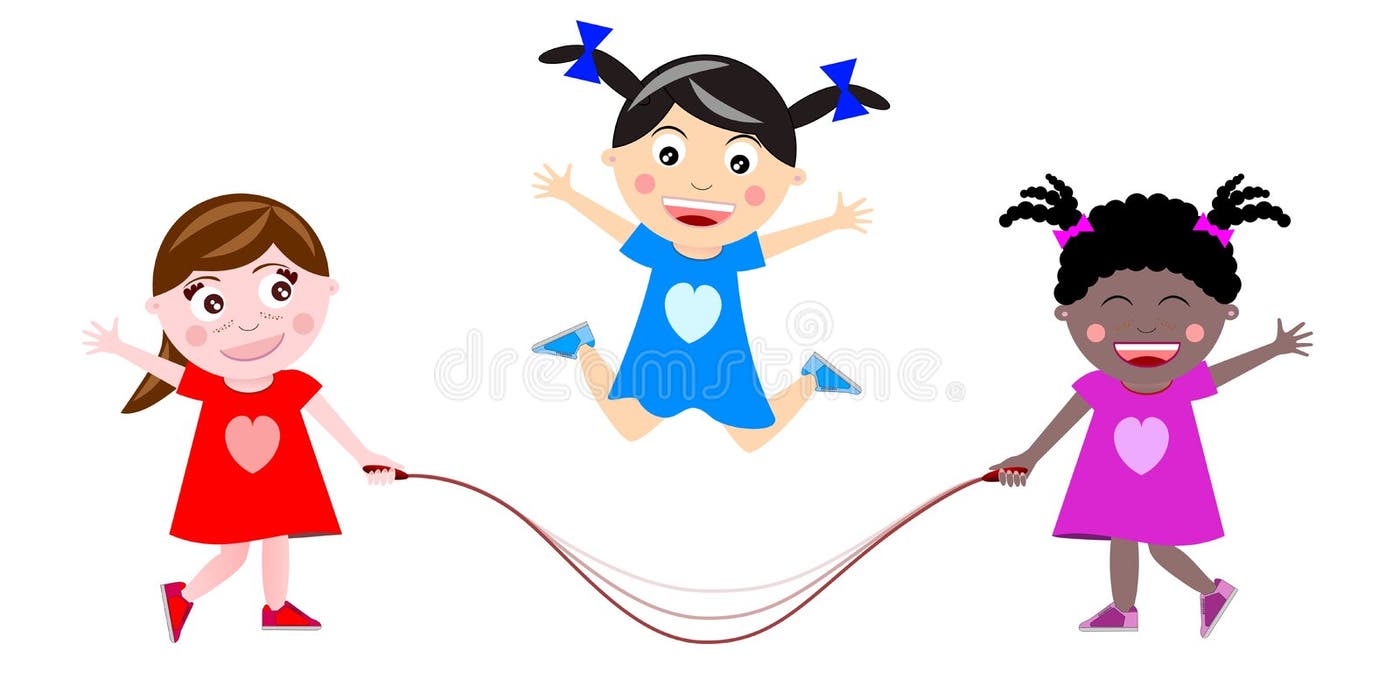 Black Girl Jump Rope Stock Illustrations – 304 Black Girl Jump Rope ...