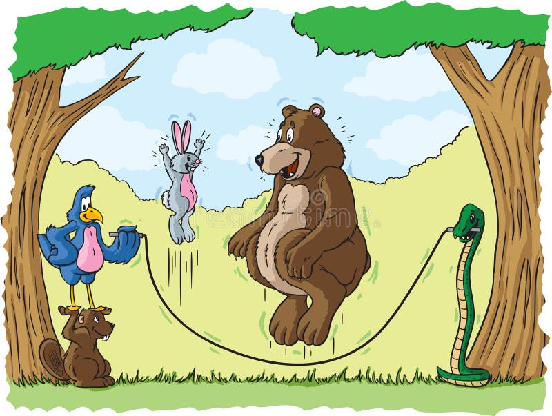 Forest cartoon animals stock vector. Illustration of hedgehog - 22057475