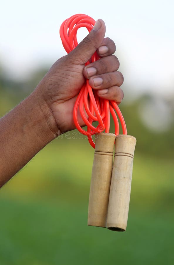 Skipping rope in hand stock photo. Image of lifestyle - 44550556