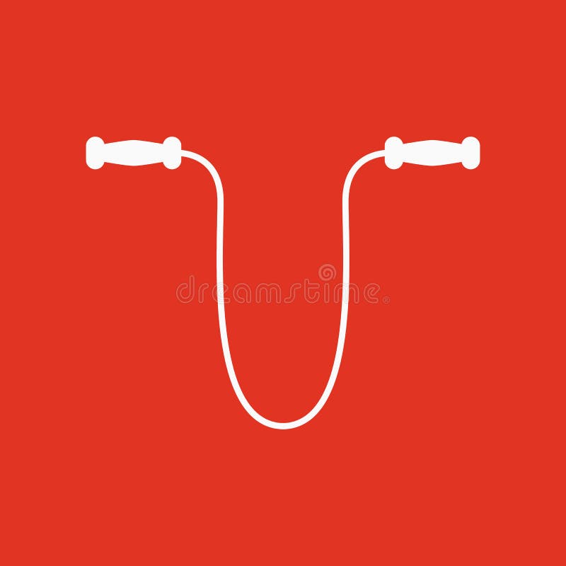 The Skipping Rope Icon. Jumping-rope Symbol Stock Vector - Illustration ...
