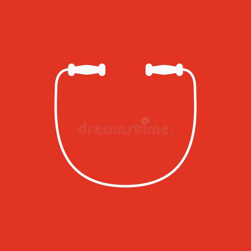 The Skipping Rope Icon. Jumping-rope Symbol Stock Vector - Illustration ...