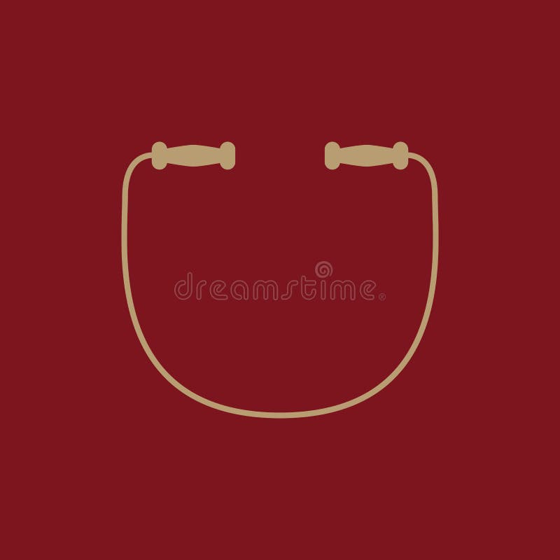 The Skipping Rope Icon. Jumping-rope Symbol Stock Vector - Illustration ...