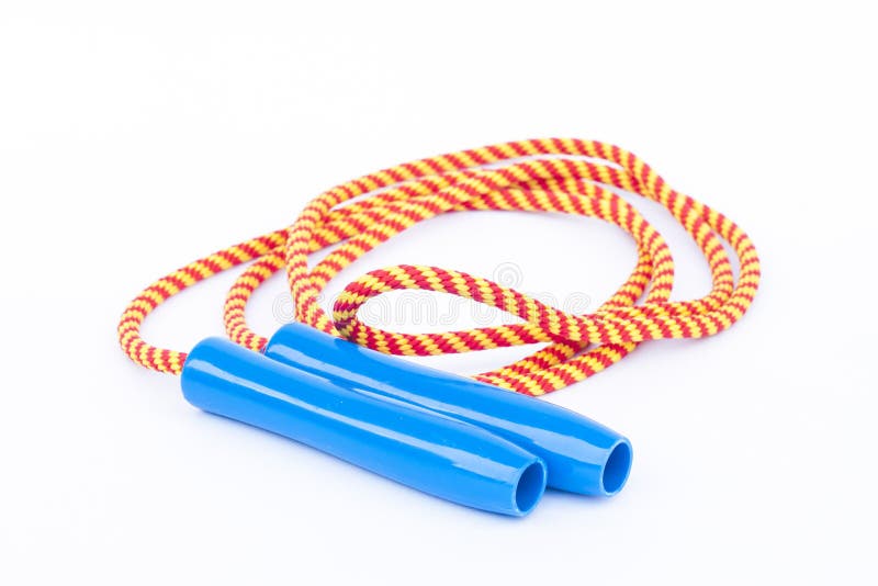 Skipping Rope Isolated On White Background Stock Photo - Image of ...