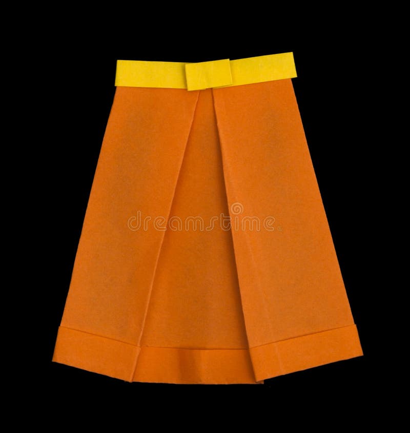 Skirt folded origami style stock image. Image of clothes - 27622829