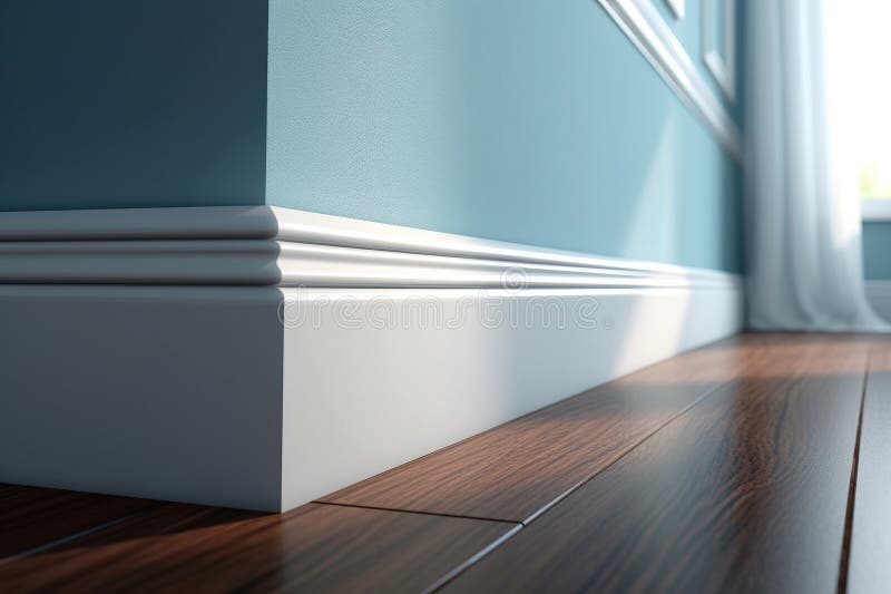Skirting Board in the House. Generated by AI Stock Illustration ...