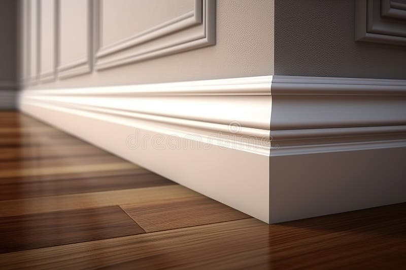 Skirting Board in the House. Generated by AI Stock Illustration ...