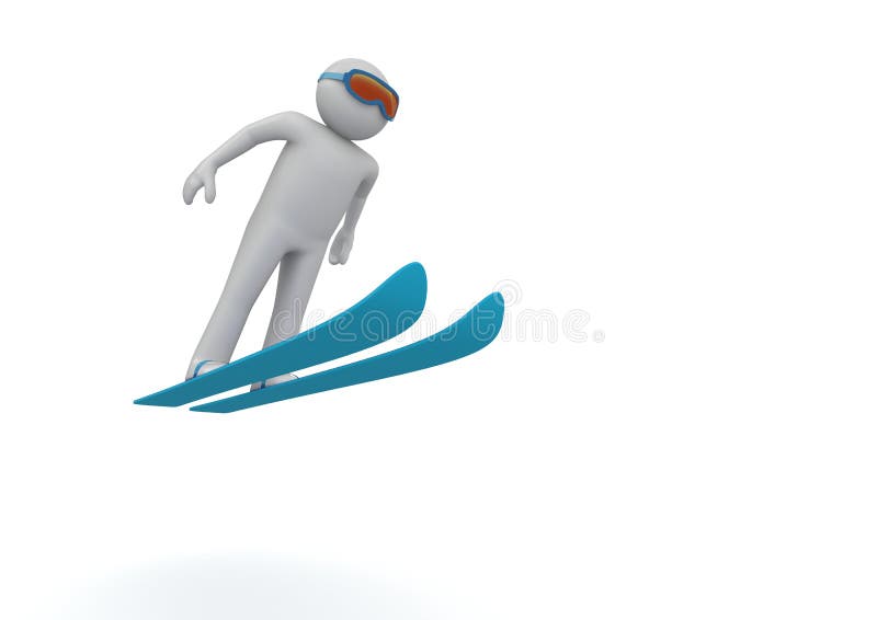 Ski Jumping Sprite vektor abbildung. Illustration von reihenfolge ...