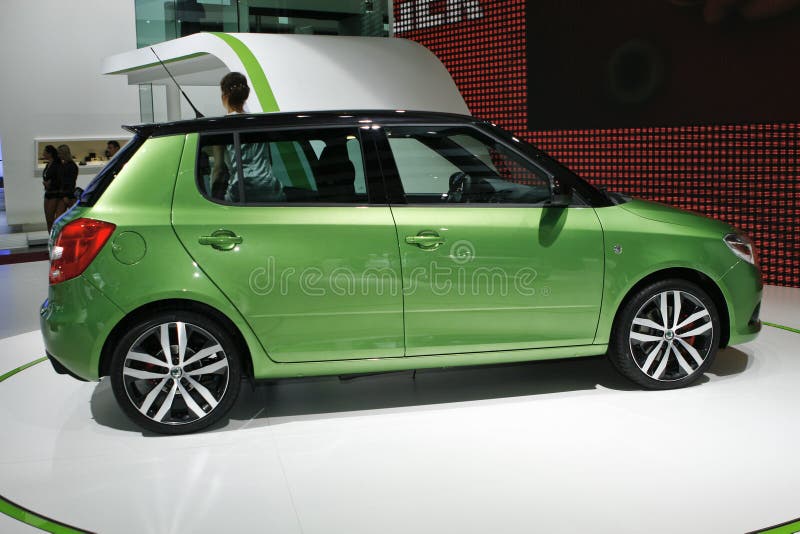 Skoda Fabia RS side view editorial photo. Image of design - 15898536