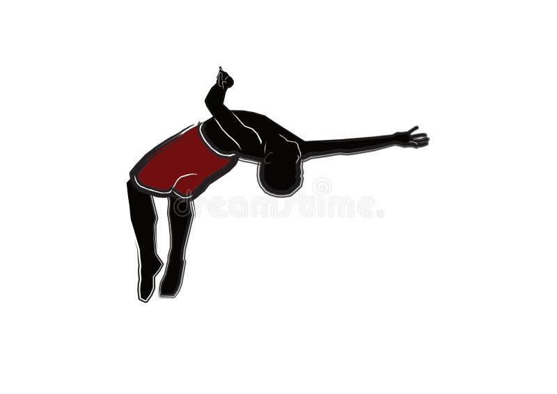 Man doing somersault stock vector. Illustration of young - 194943457