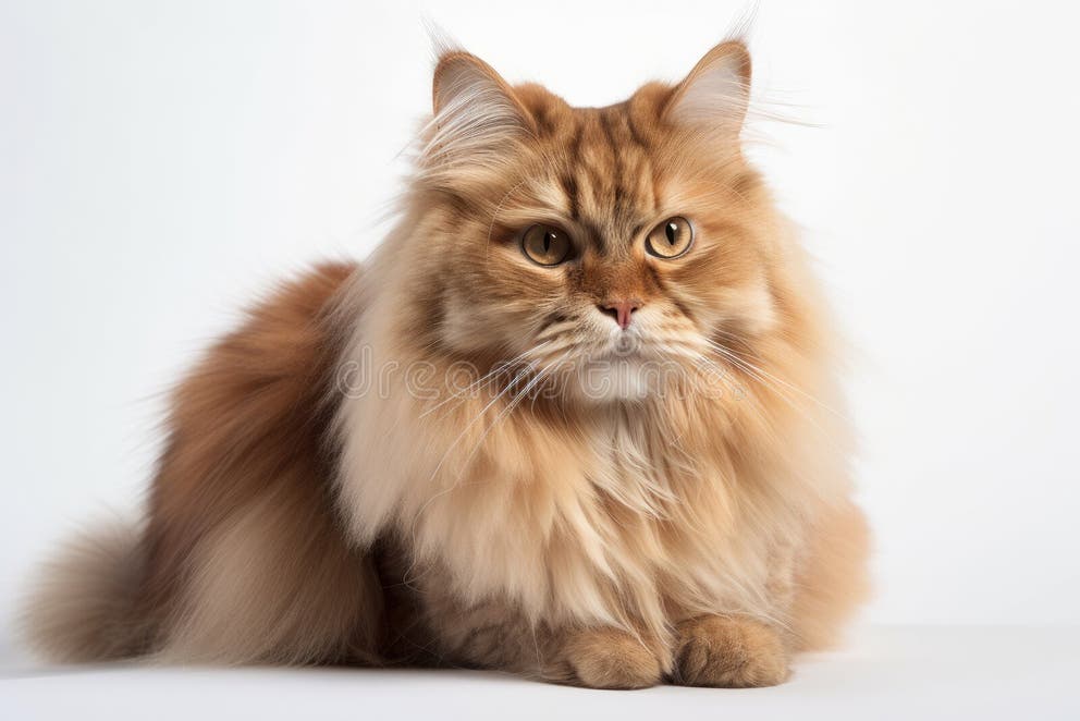 Skookum Cat on White Background. Generative AI Stock Illustration ...