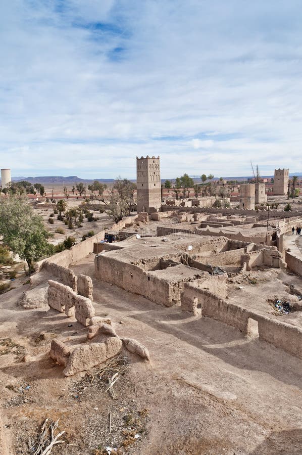 Skoura Village Kasba at Morocco Stock Photo - Image of kasbah, tourism ...
