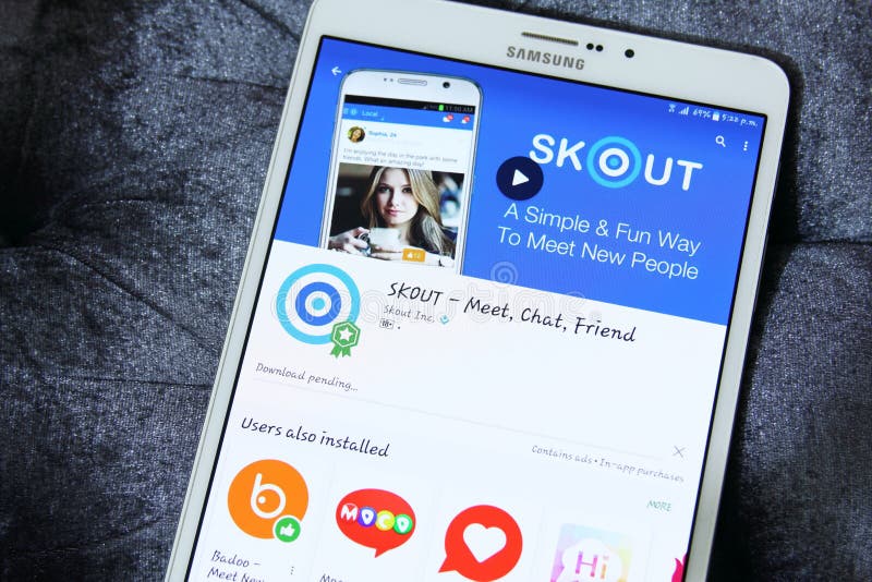 Skout app editorial stock photo. Image of famous, people - 74937498