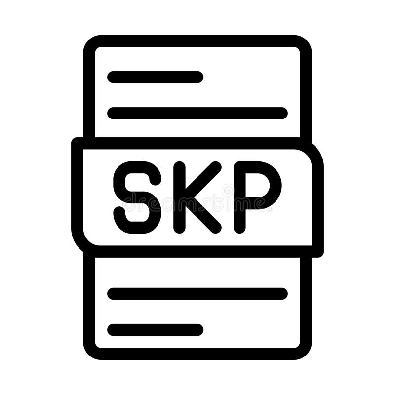 Skp File Type Icons. Document Format Type Design Graphic Icon, with ...