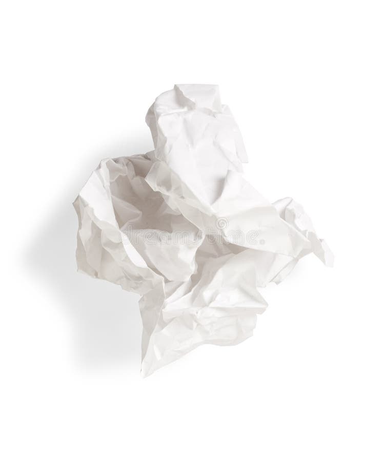Skrynklig pappersboll arkivfoto. Bild av boll, skräp - 25040546