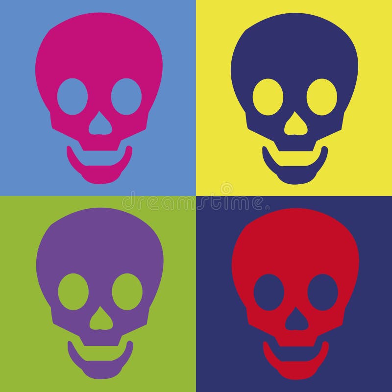 Skull stock vector. Illustration of green, skull, spooky - 33041367