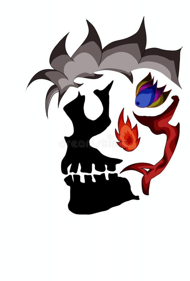 Skull Animation Image 5 Elements Illustration Stock Illustration ...