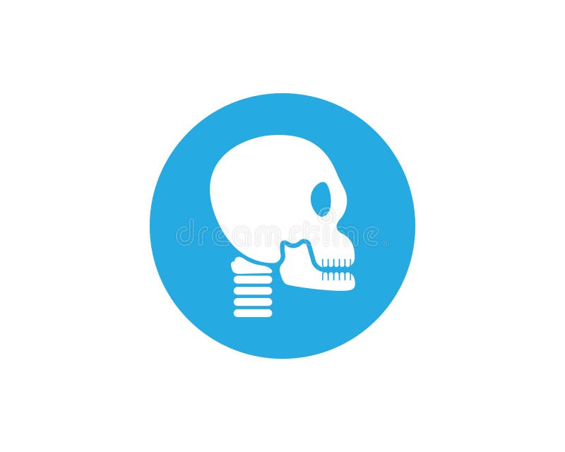 Skull Bone Logo Vector Illustration Stock Vector - Illustration of head ...
