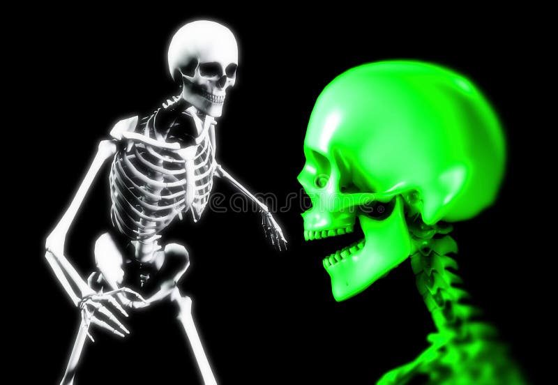 Halloween Xray Bone stock illustration. Illustration of posing - 3318423