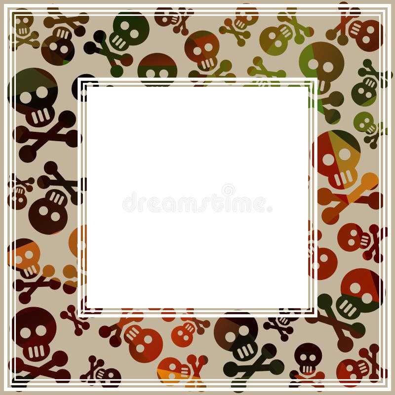 Bones Border / Frame stock illustration. Illustration of graphics - 5538305