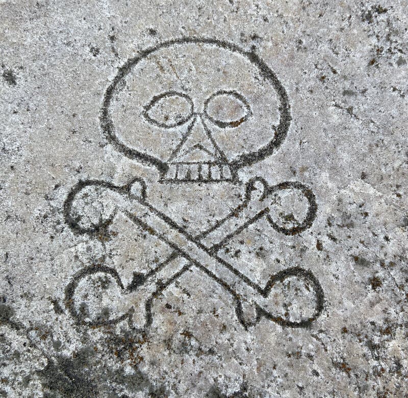 Skull and Bones (dead Head) Stock Photo - Image of head, gravestone ...