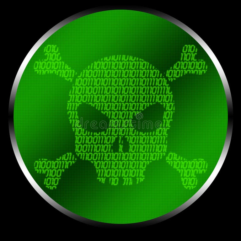 Skull Code stock illustration. Illustration of data, bones - 6748171