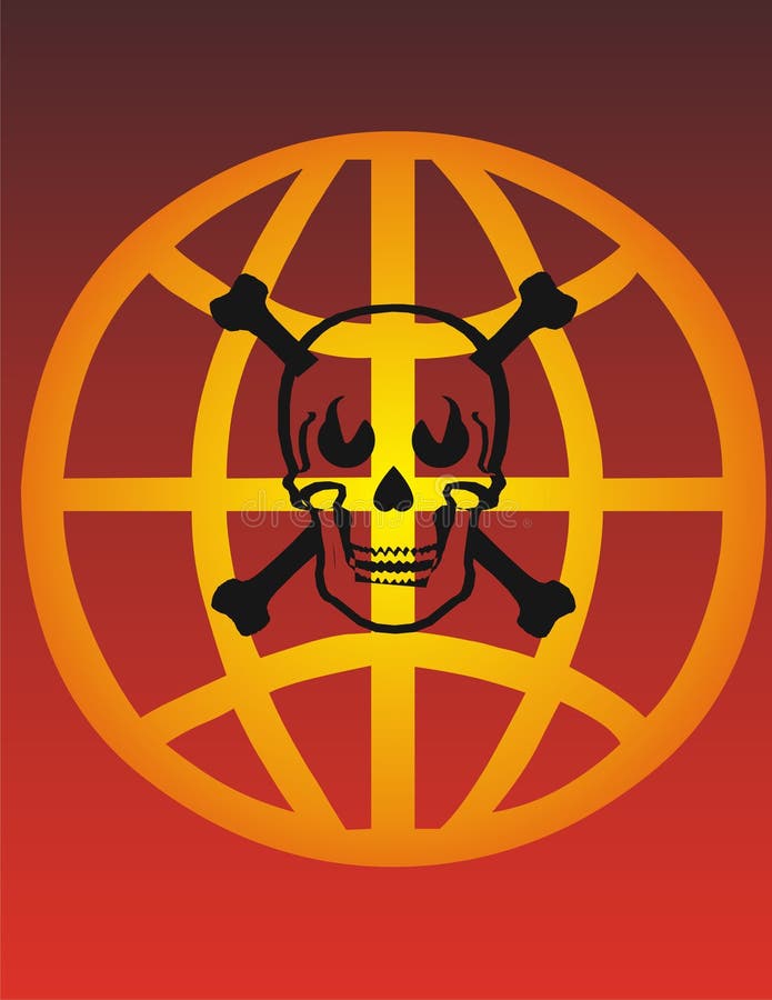 Hacker flag stock illustration. Illustration of danger - 682800