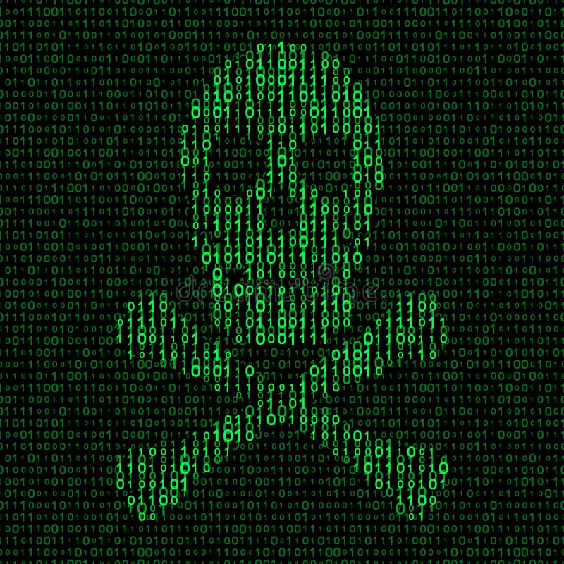 Skull Code stock illustration. Illustration of data, bones - 6748171