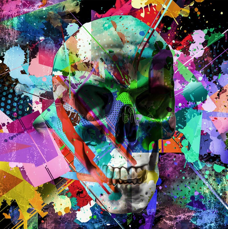 Bright Neon Skull Wallpapers