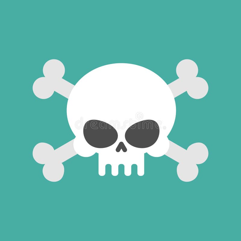 Skull and Crossbones Isolated. Pirate Danger Sign Stock Vector ... Skull and Crossbones Isolated. Pirate Danger Sign Stock Vector ...