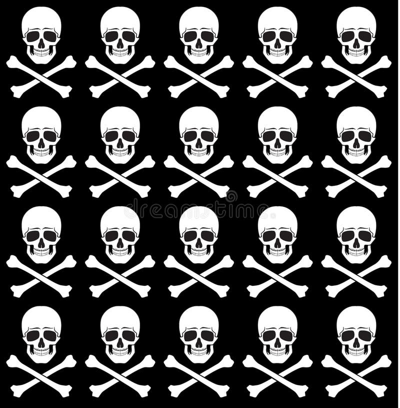Skull and crossbones stock vector. Illustration of crossbones - 60437092