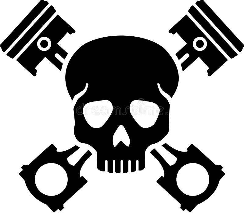 Skull Pistons Stock Illustrations – 235 Skull Pistons Stock ...