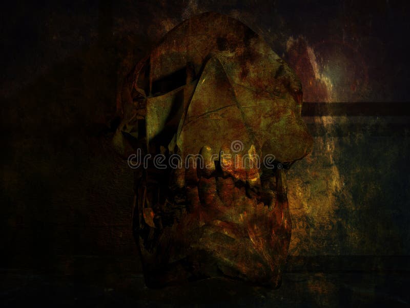 Skeleton in crypt stock vector. Illustration of crypt - 61140125