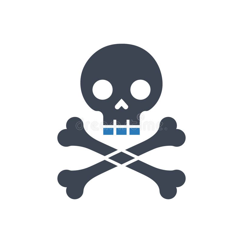 Skull Danger Icon stock vector. Illustration of symbol - 361911194
