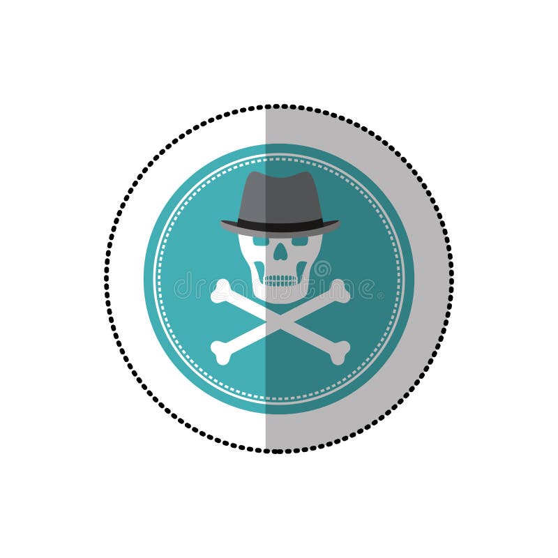 Skull death symbol stock vector. Illustration of circle - 84603741