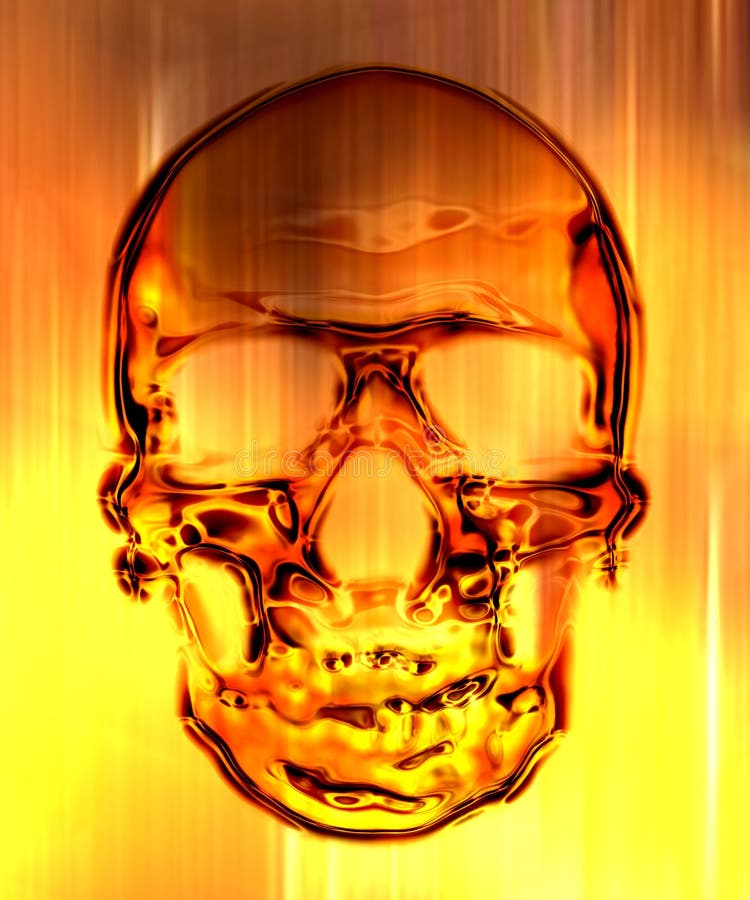 Red skull from hell stock illustration. Illustration of death - 1142875
