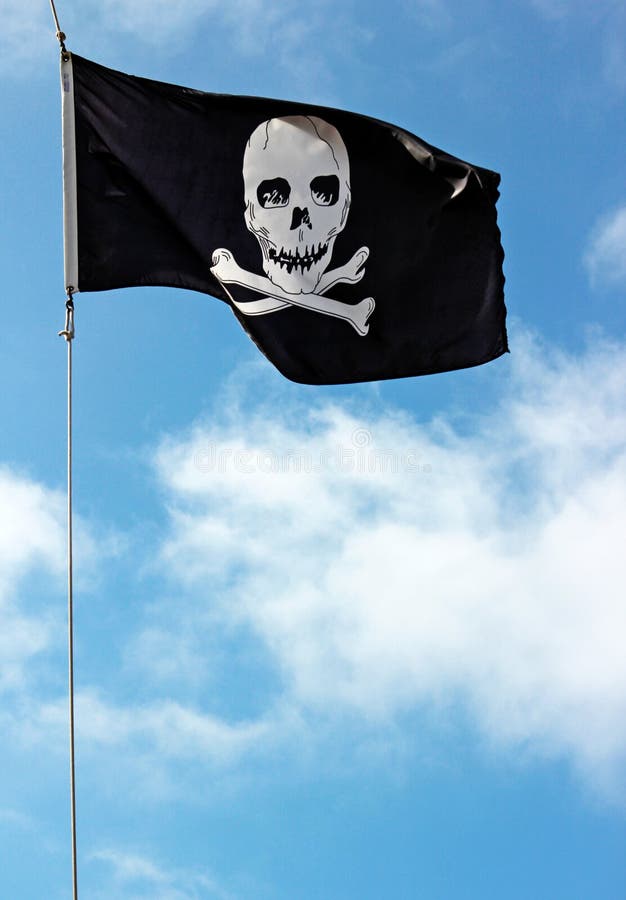 Skull Flag stock image. Image of symbol, bones, waving - 15935345