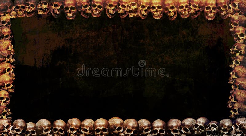 Skull frame stock image. Illustration of darkness, cult - 295757789