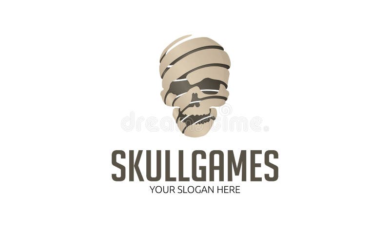 Skull Games Logo stock illustration. Illustration of design - 92922010