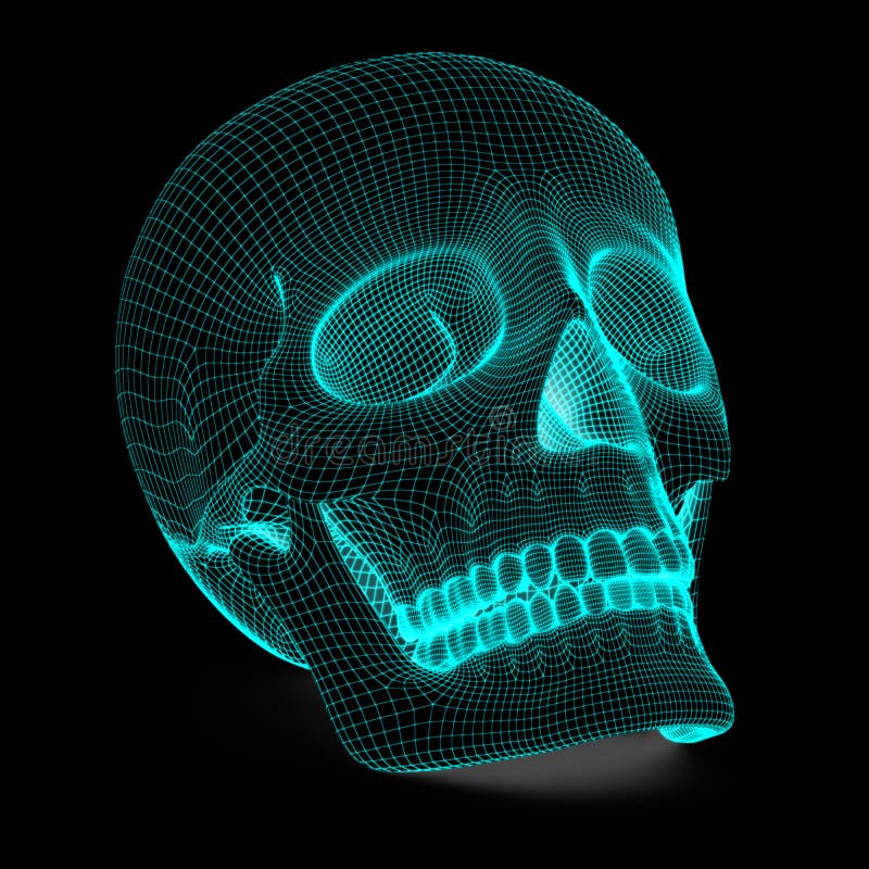 Skull Wireframe Stock Illustrations – 640 Skull Wireframe Stock ...