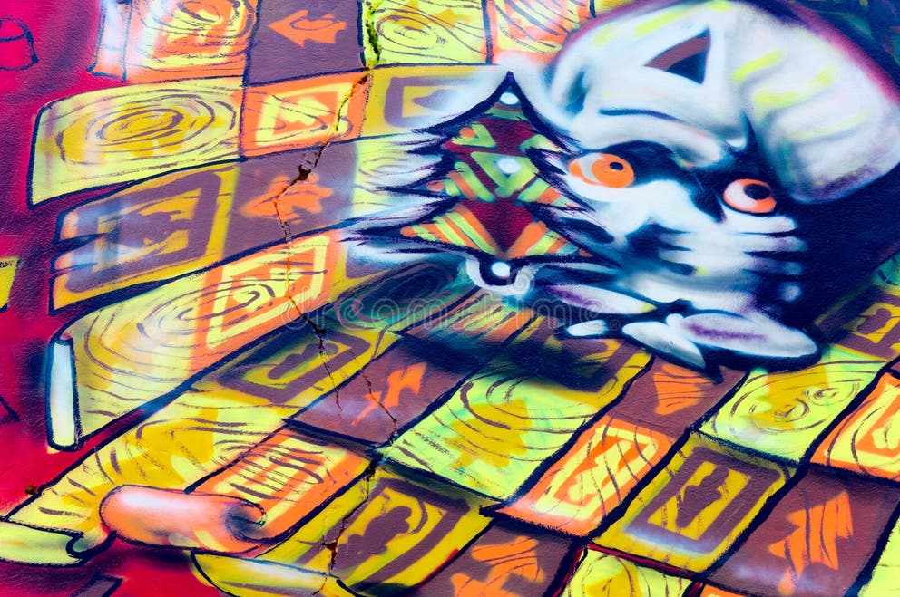 Skull gruffity stock photo. Image of multicolored, lines - 25660964