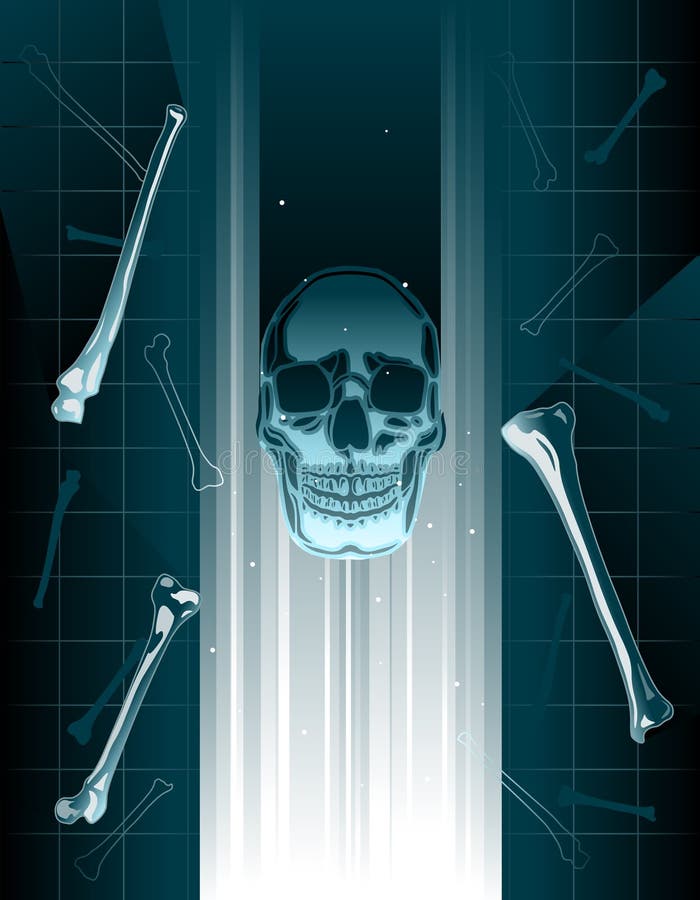 Skull hologram stock vector. Illustration of holiday, xray - 5763674