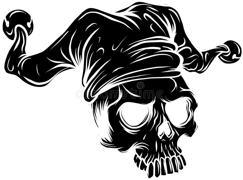 Skull Jester Illustration Stock Illustrations – 143 Skull Jester ...