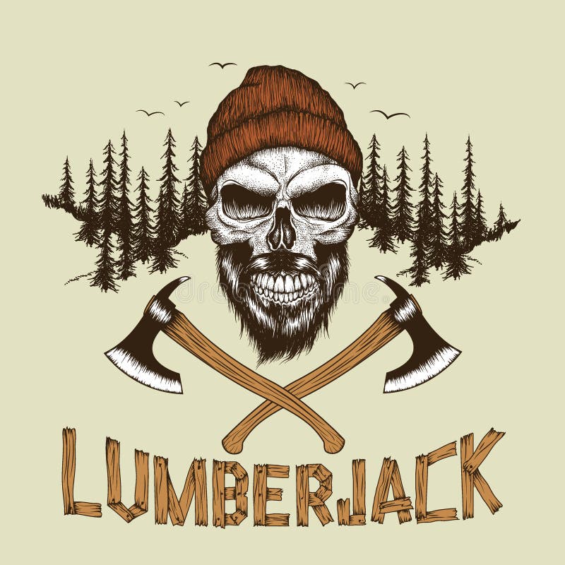 Lumberjack stock vector. Illustration of retro, country - 35934331