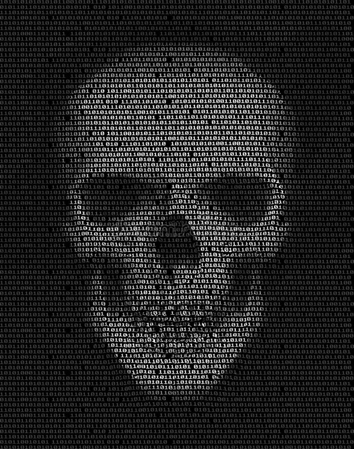 Skull Made of Binary Code. Hacker, Cyber War Symbol Stock Illustration ... Skull Made of Binary Code. Hacker, Cyber War Symbol Stock Illustration ...