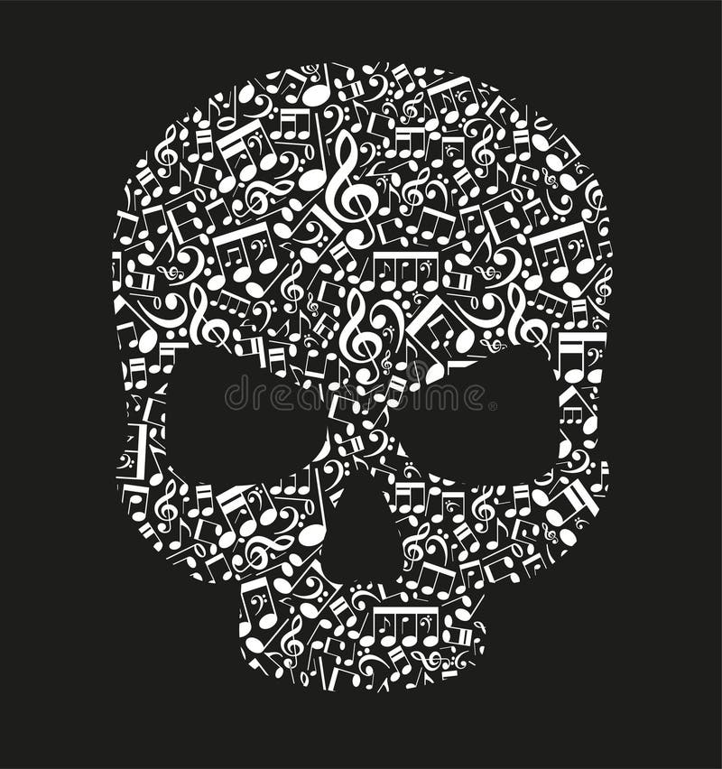 Skull with Notes Icon, Cartoon Style Stock Vector - Illustration of ...