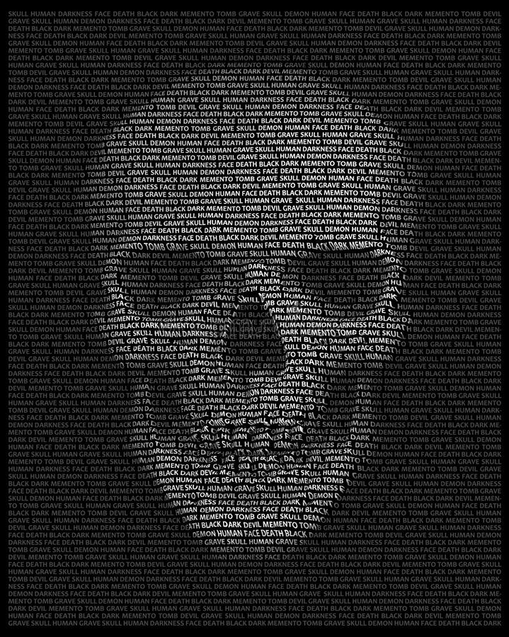 Skull Made of Binary Code. Hacker, Cyber War Symbol Stock Illustration ...