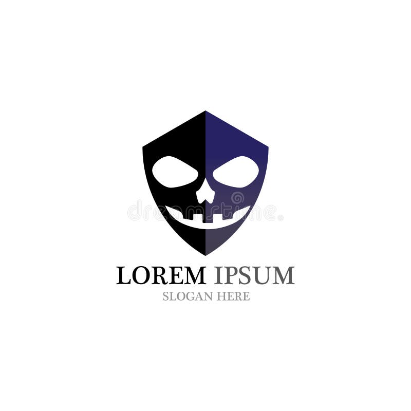 Skull Mask Logo and Symbol Vector Illustration Stock Vector ...